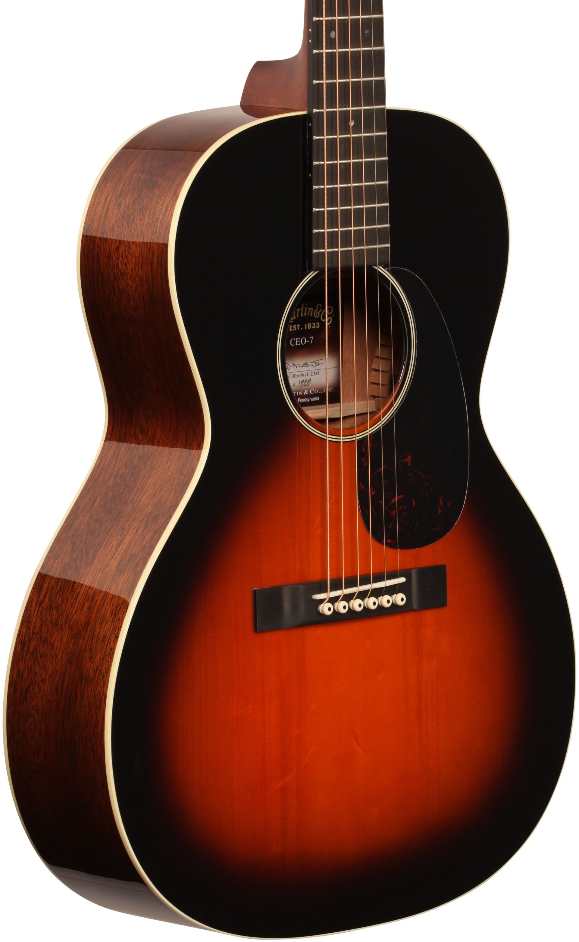 Martin CEO7 Sloped Shoulder 00 14-Fret Acoustic Guitar (with Case