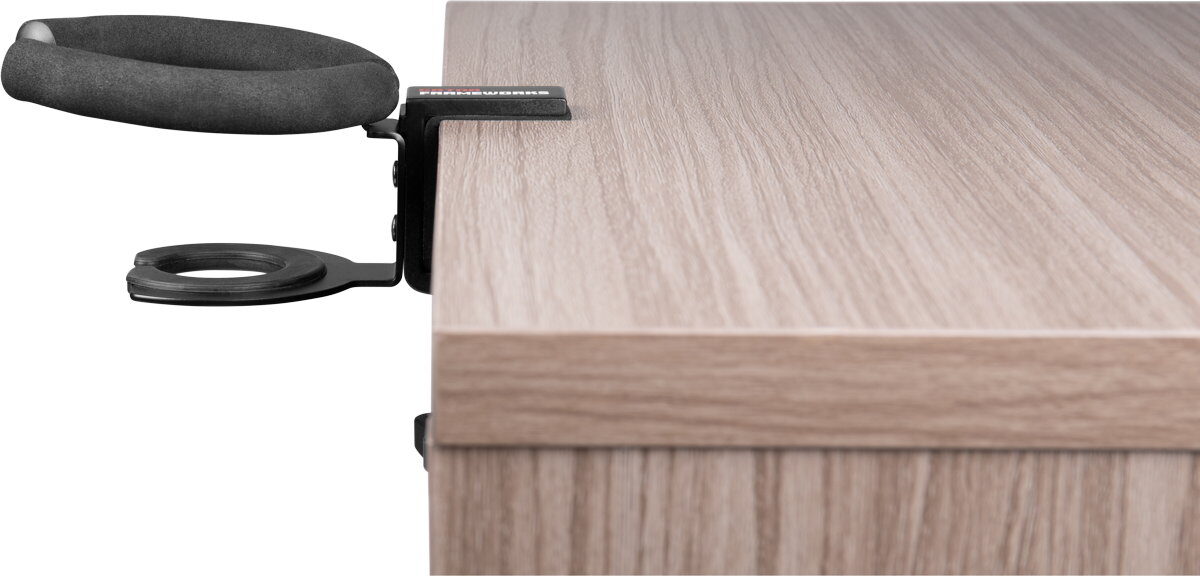 Gator Single Cup Clamping Beverage Holder for Desk Edge | zZounds