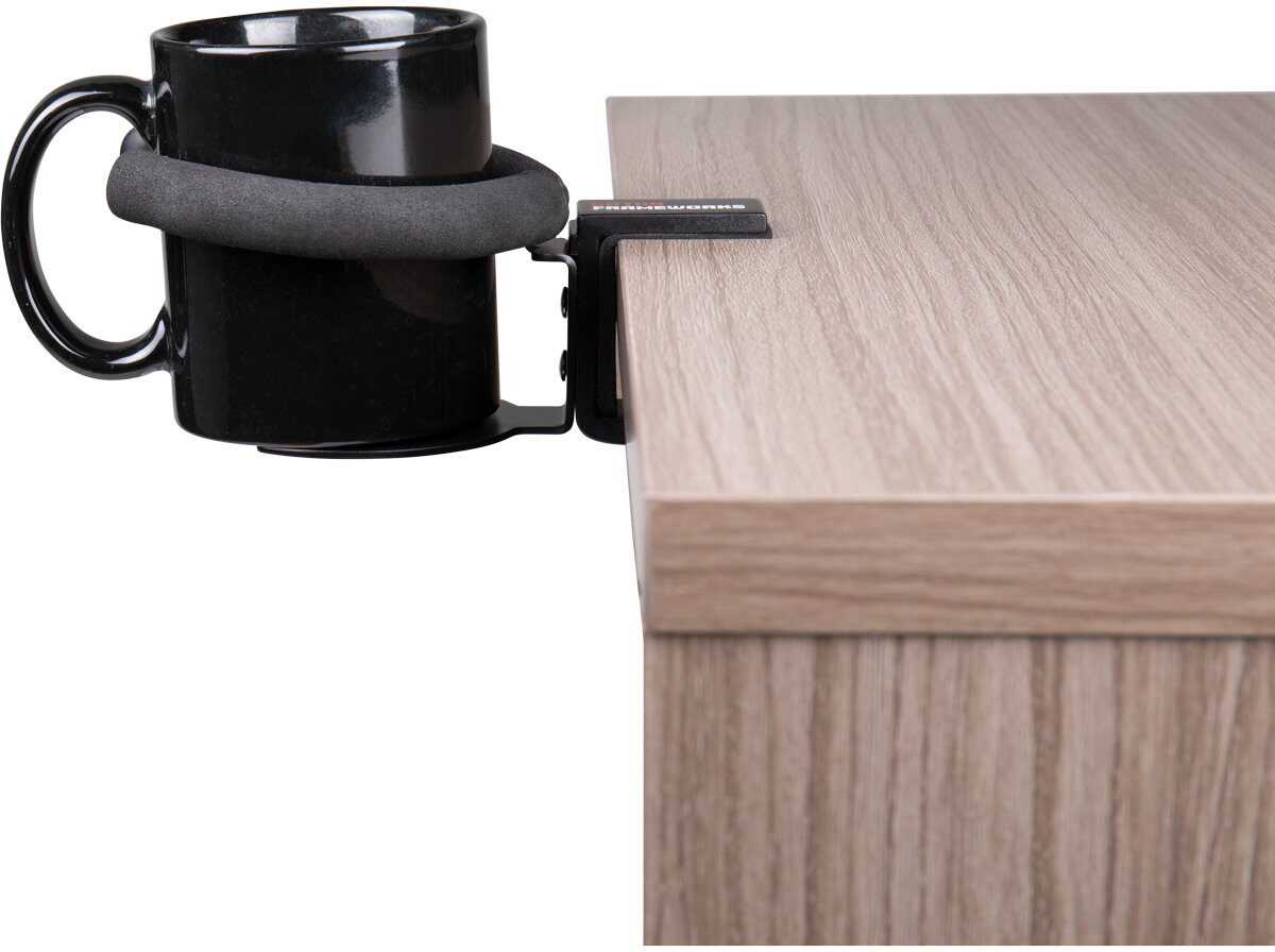 Gator Single Cup Clamping Beverage Holder for Desk Edge | zZounds