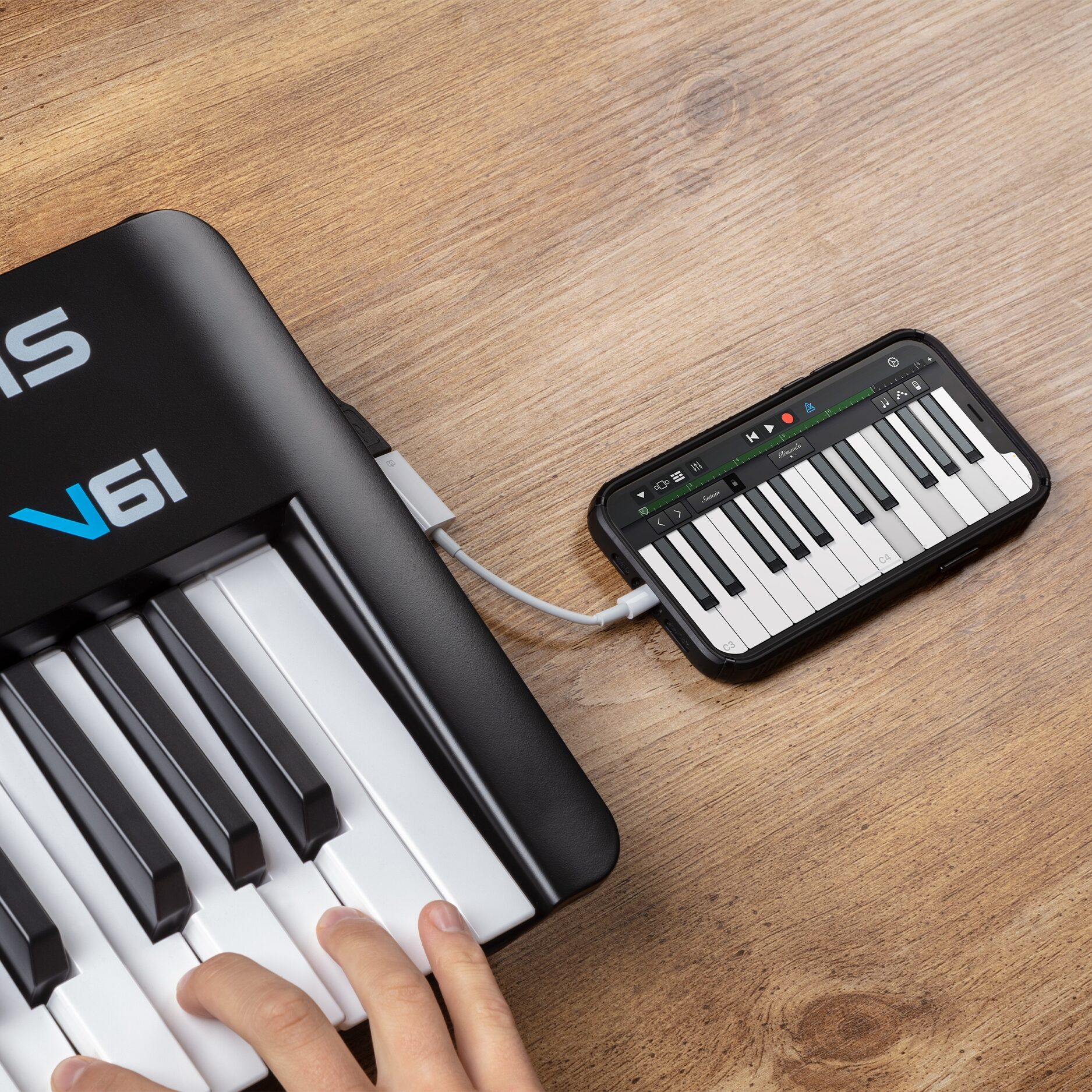 Alesis V61 MKII USB MIDI Keyboard Controller, 61-Key | zZounds